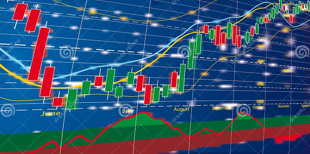 Forex chart diagram stock vector. Illustration of financial - 19432535