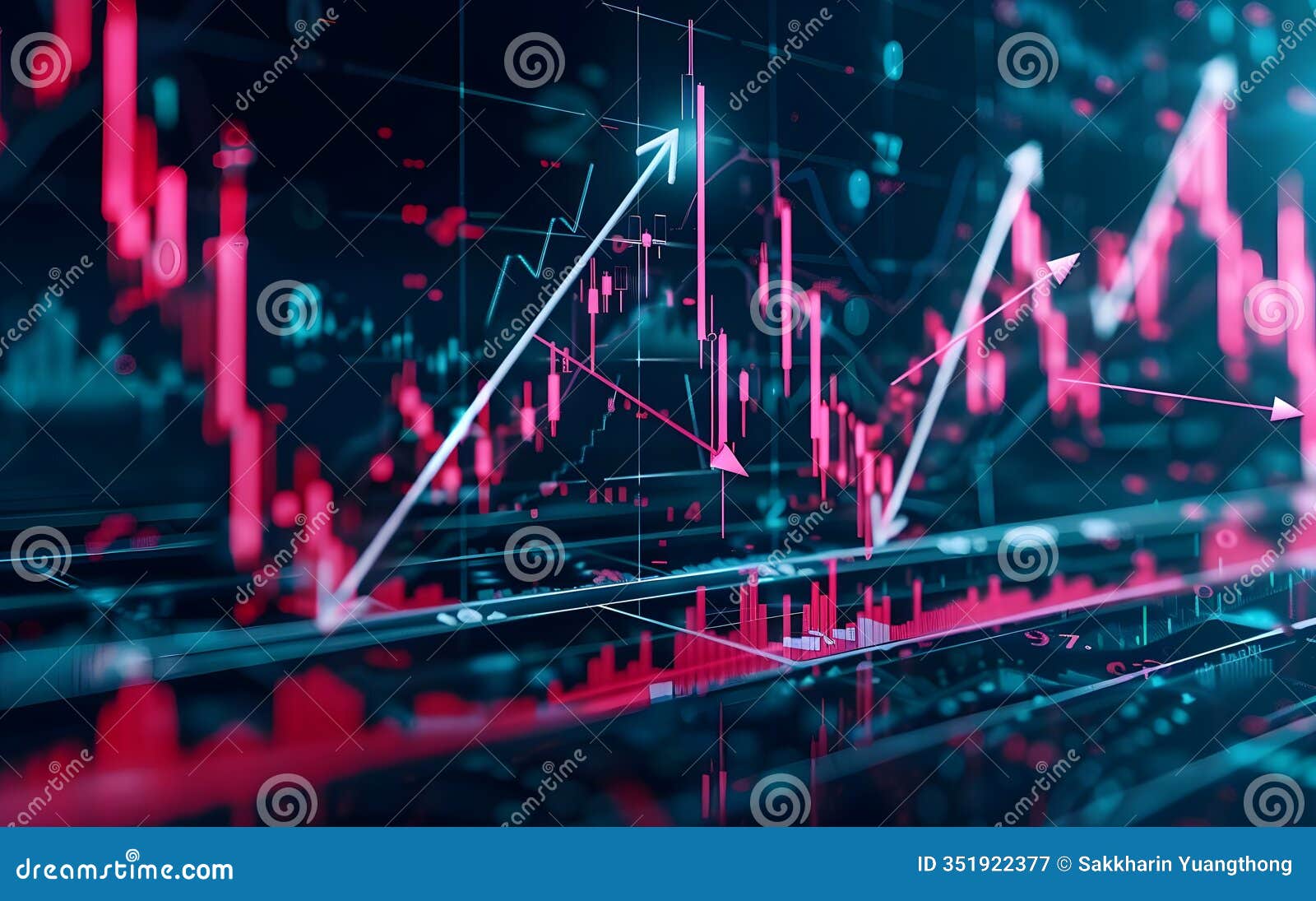 Forex Chart Head and Shoulders Pattern Analysis Stock Illustration ...