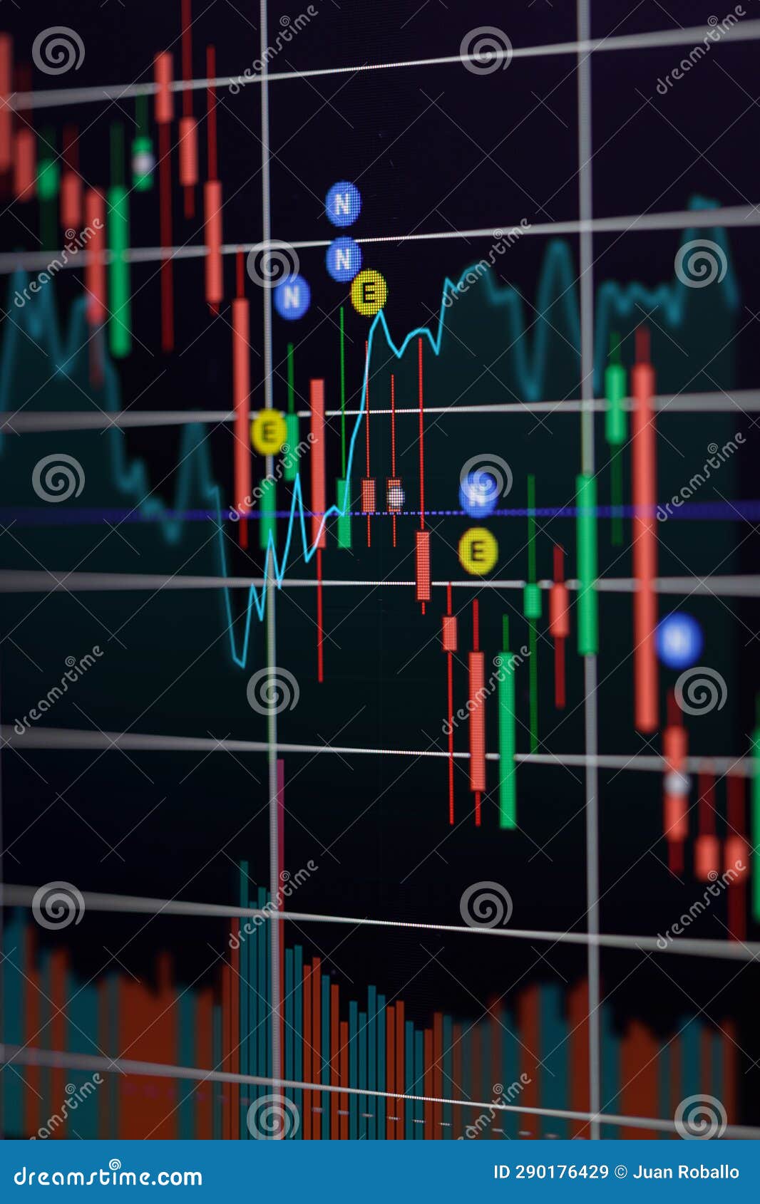 Forex Chart on a Screen. Forex Concept Stock Image - Image of graphic ...