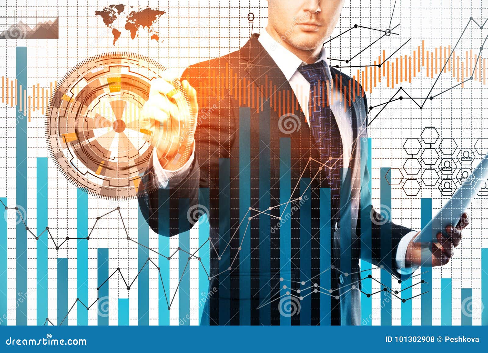 Forex concept stock photo. Image of graph, growth, businessman - 101302908