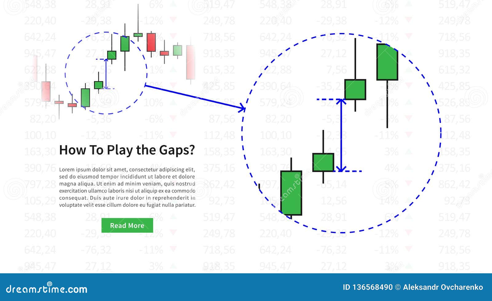 Forex Gap Vector Illustration and Sample Text Stock Vector ...