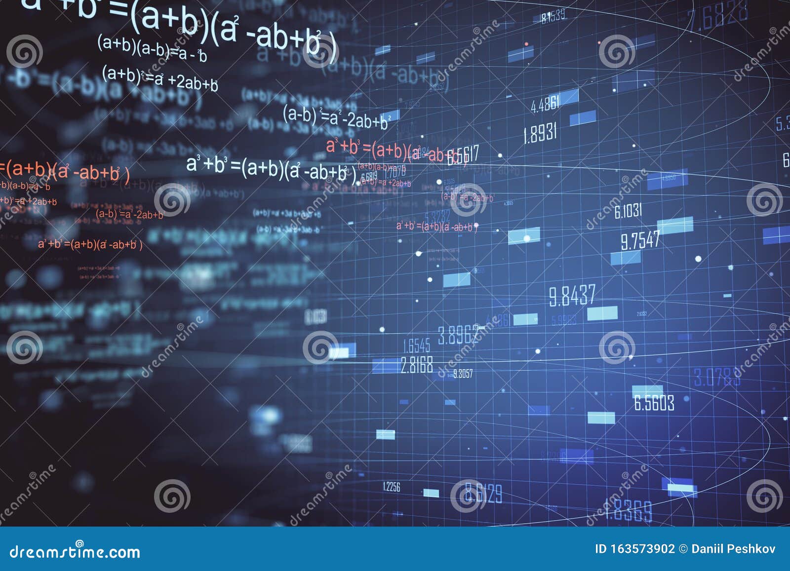 Forex Graphs and Mathematical Formulas Stock Illustration ...