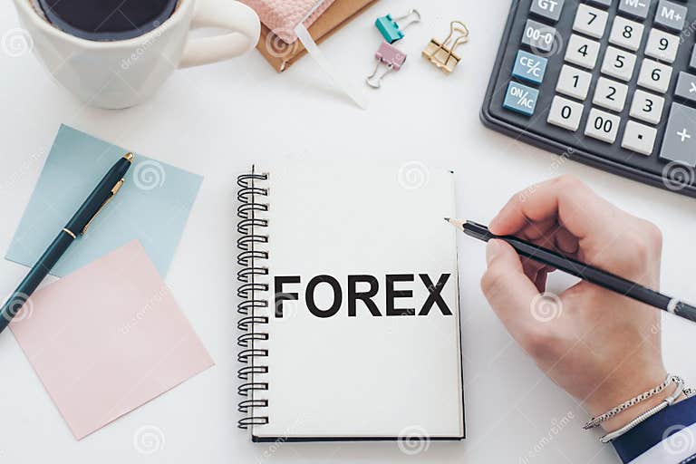 FOREX Text on Paper Sheet with Office Background Stock Photo - Image of ...