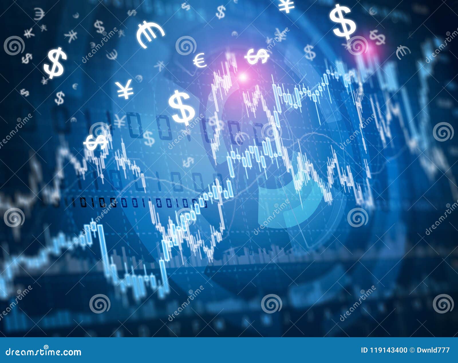 Trading Chart. Stock Market Candlestick Graph Cartoon Vector ...