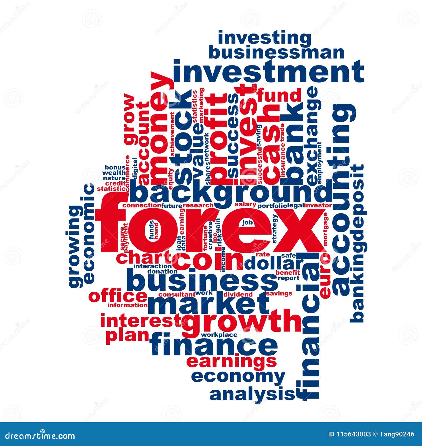 Forex word cloud editorial stock photo. Illustration of price - 115643003