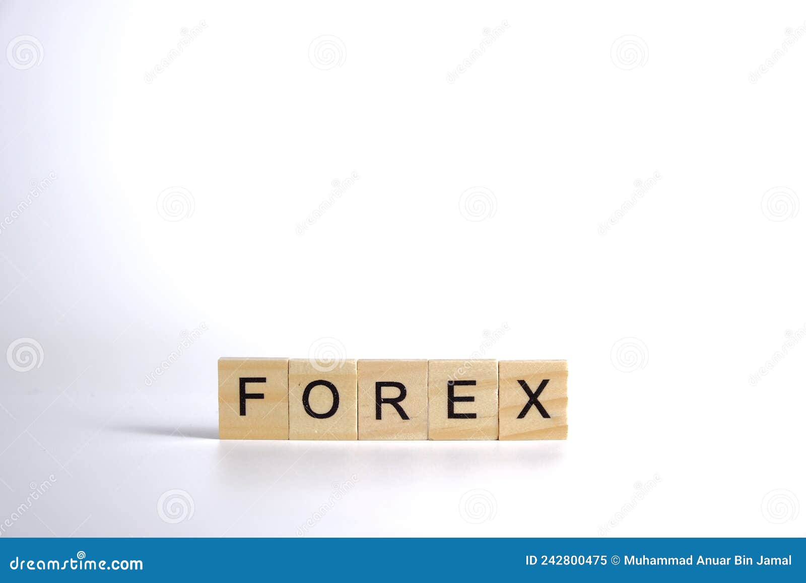 FOREX - Word of Wooden Blocks with a Letter on White Background ...