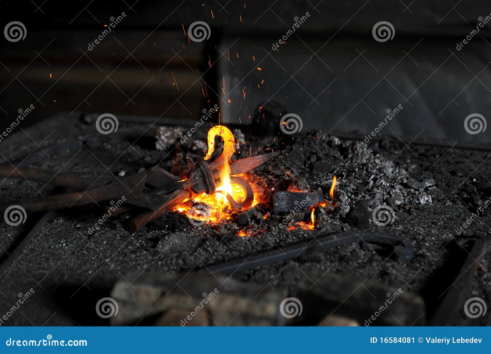 Forge stock image. Image of equipment, manual, molten - 16584081