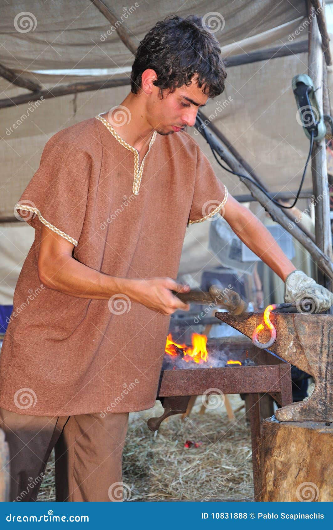 Forge Artisans at Medieval Fair Editorial Stock Photo - Image of ...