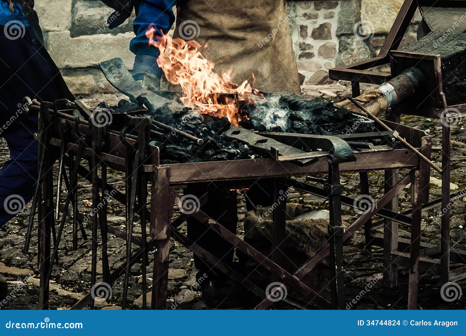 The forge stock photo. Image of molten, heat, metal, handwork - 34744824