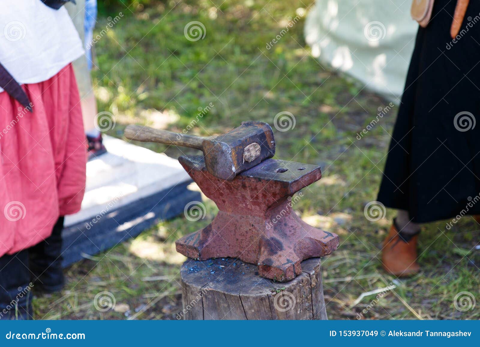 Forge. Blacksmith`s tool stock image. Image of heavy - 153937049