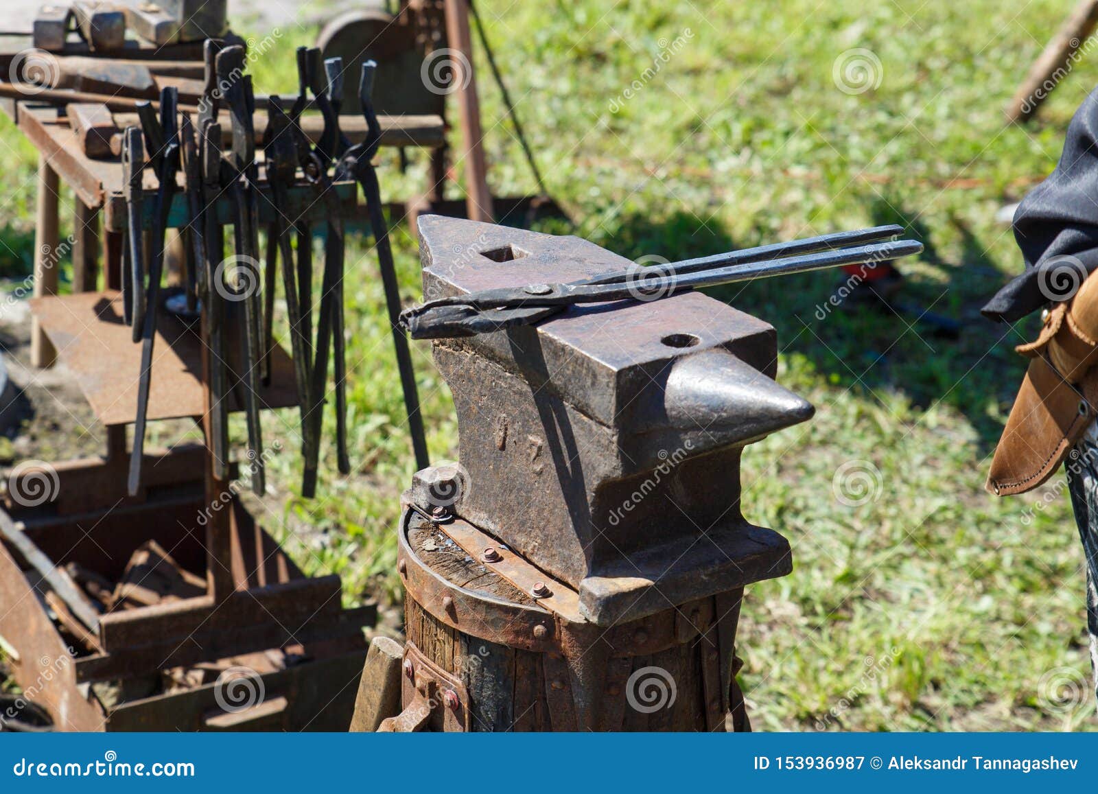Forge. Blacksmith`s Tool. Hand-made Antique Tool for Blacksmithing ...