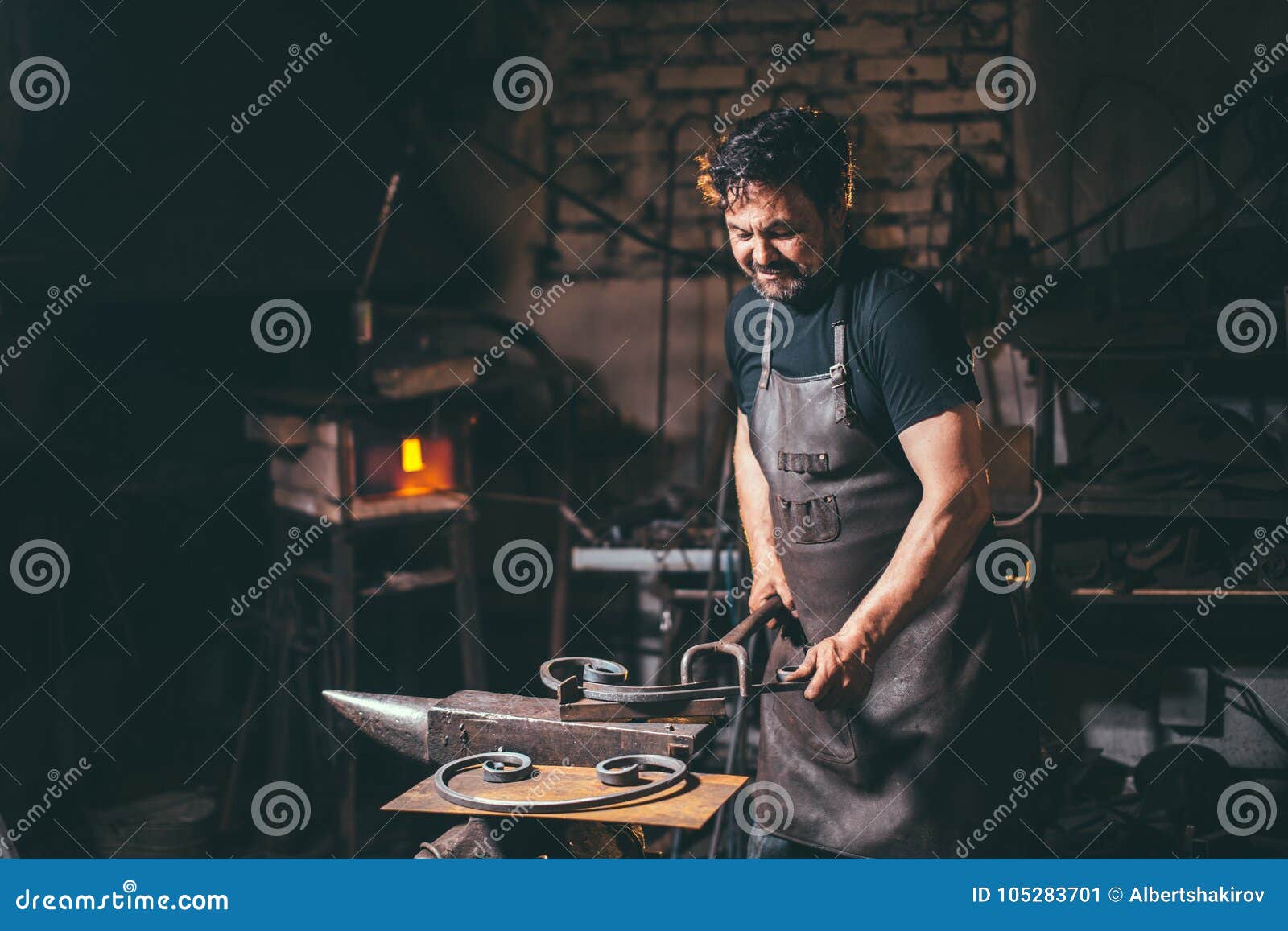 Forge, Blacksmith`s Work, Hot Metal Stock Image - Image of hammer ...