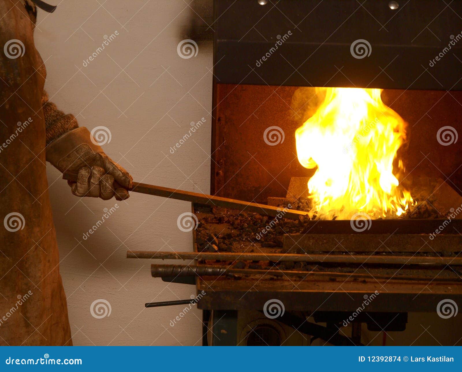 Forge Fire stock photo. Image of tool, hardware, fire - 12392874