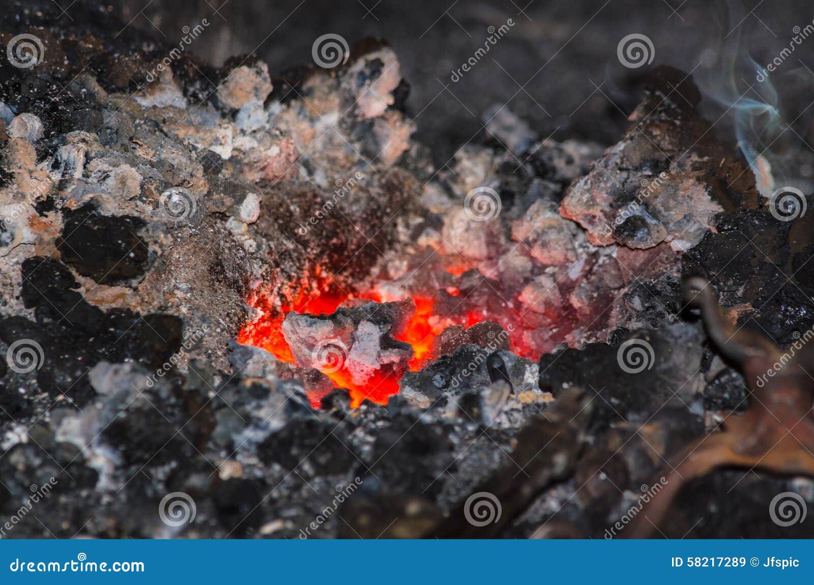 Forge fire stock image. Image of steel, hammer, crafts - 58217289