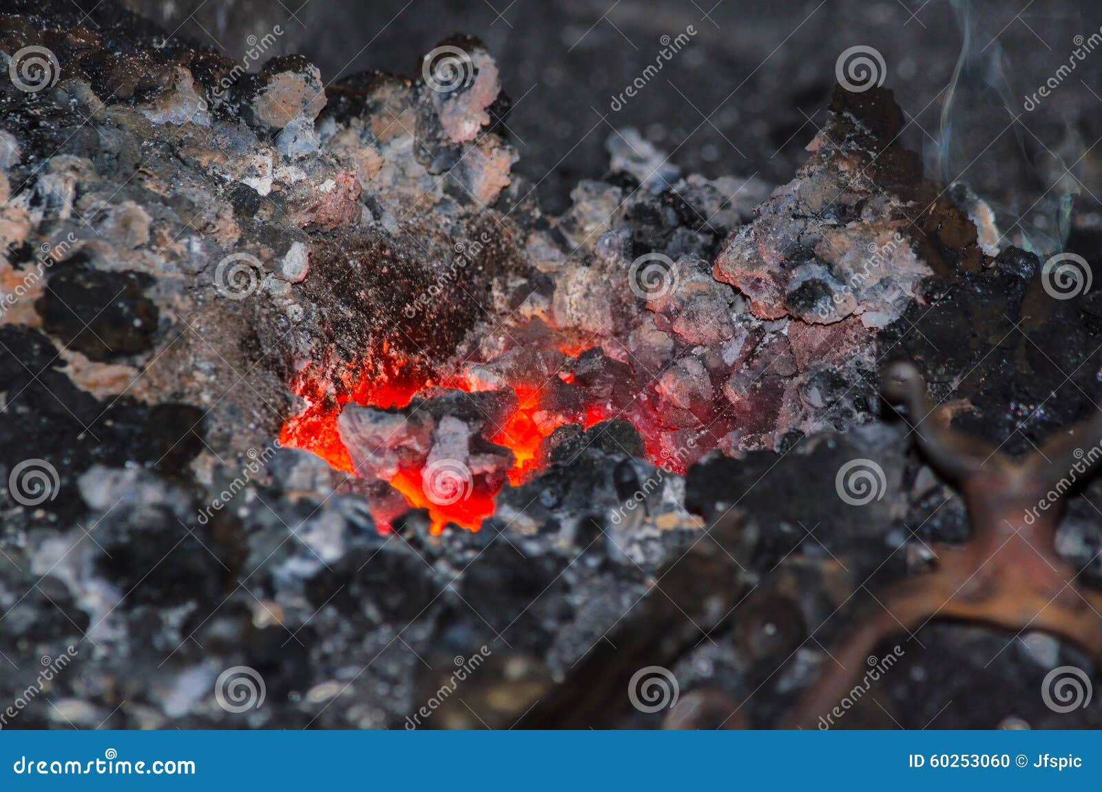 Forge fire stock photo. Image of equipment, ironwork - 60253060