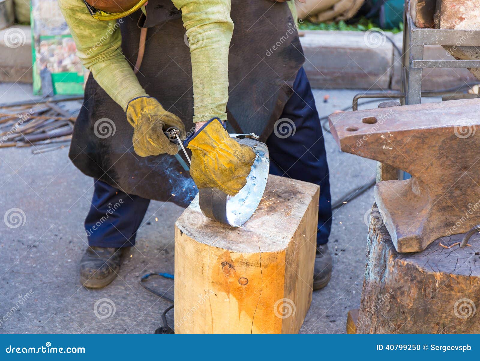 Forge by hand stock photo. Image of manufacture, craftsman - 40799250