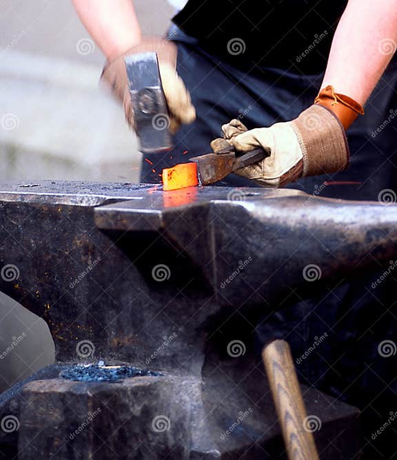 Forge man stock image. Image of forge, work, people, handicraft - 2694665