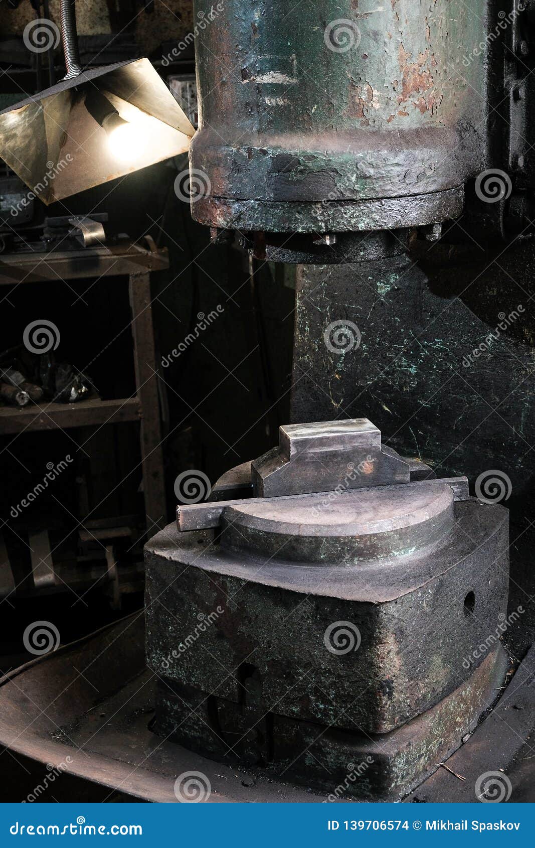 Forge, Production Workshop. Blacksmith Tools and Hot Metal Stock Photo ...