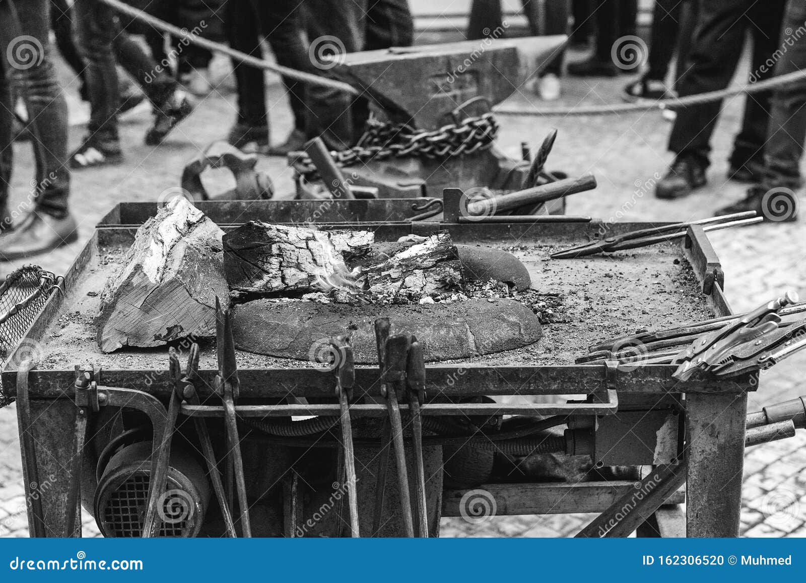 Anvil With A Hammer Andflat-nose Pliers Stock Image | CartoonDealer.com ...