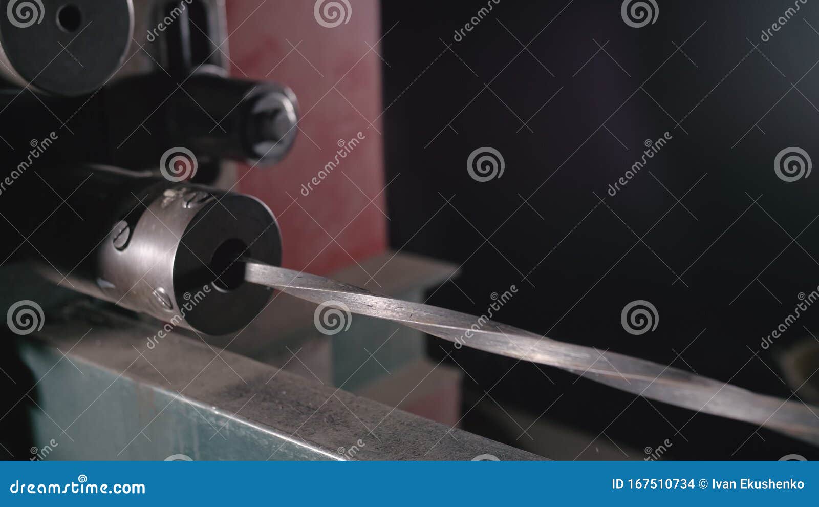 Forge Workshop on Table. Metal Pipe Craft Electric Twist Wrought Iron ...