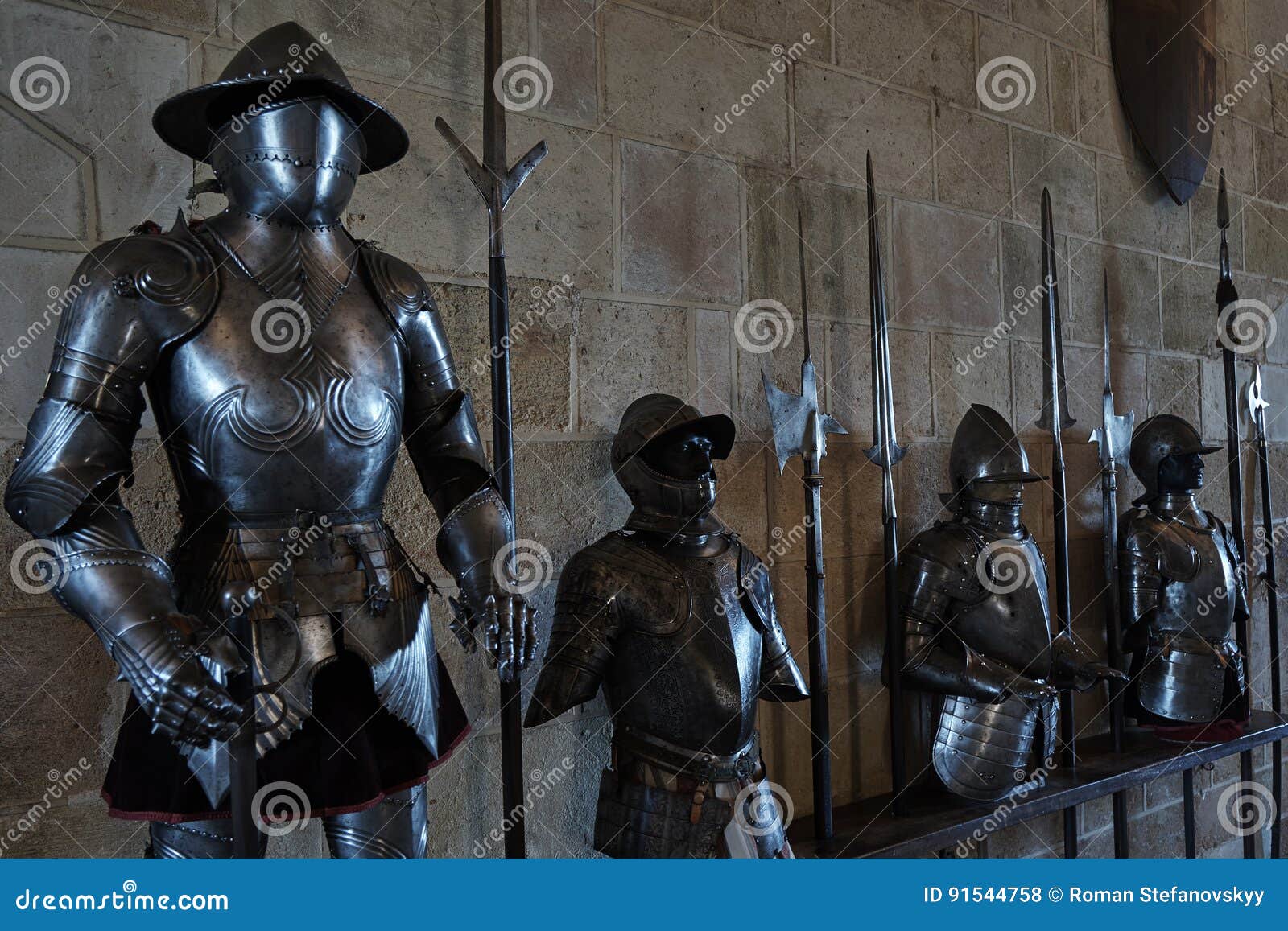 Forged Armor Medieval Knights Stock Photo - Image of medieval, ancient ...