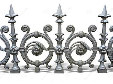 Forged decorative fence stock photo. Image of graphic - 24758392