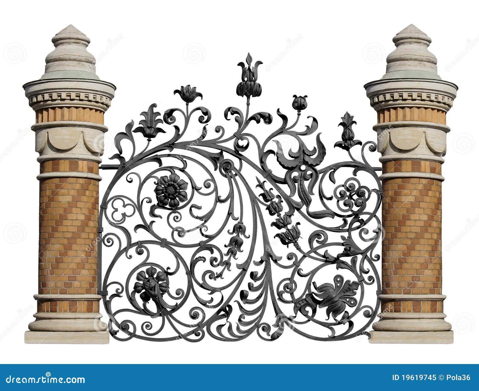Forged decorative lattice stock image. Image of flower - 19619745