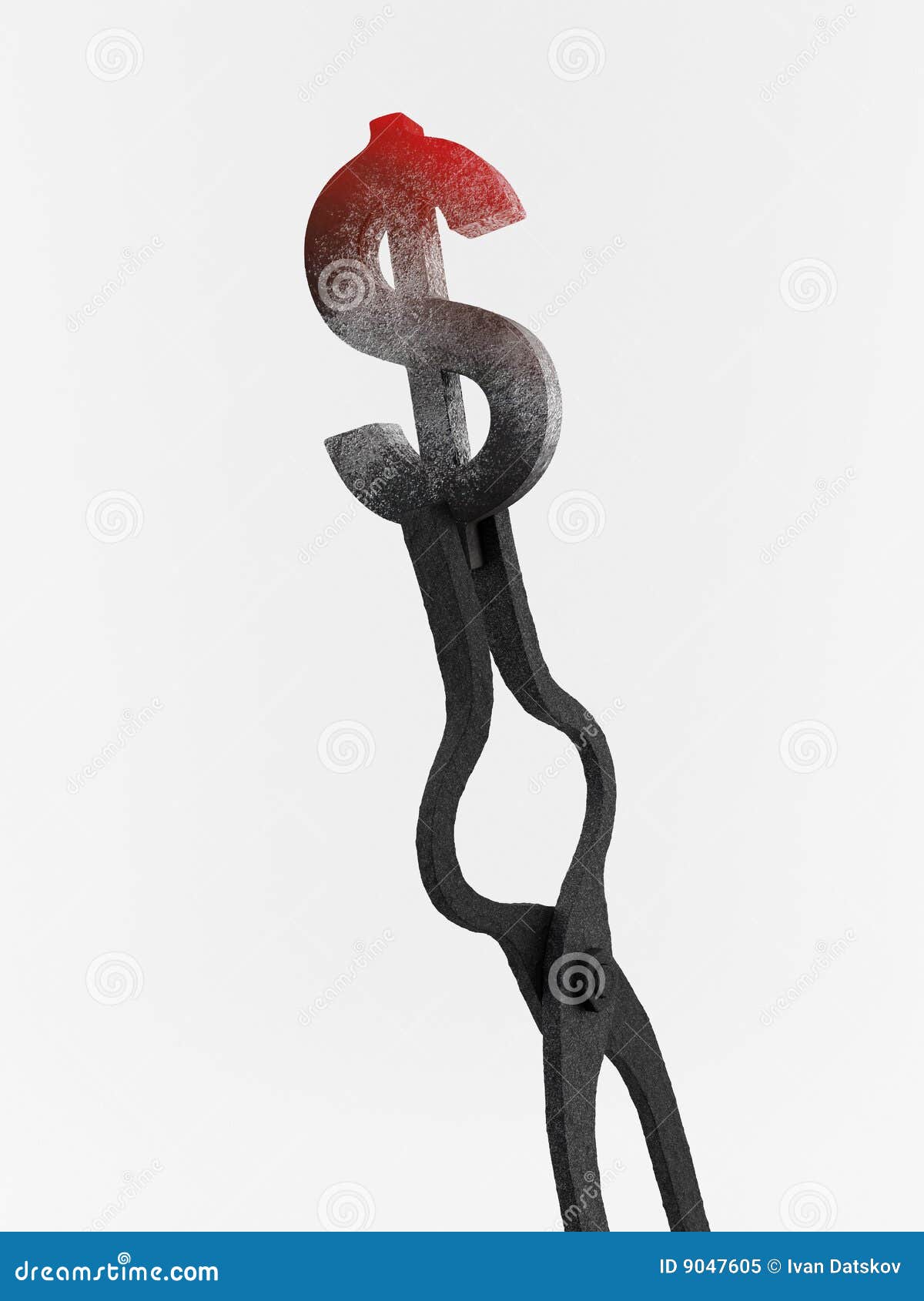 Forged dollar stock illustration. Illustration of isolated - 9047605