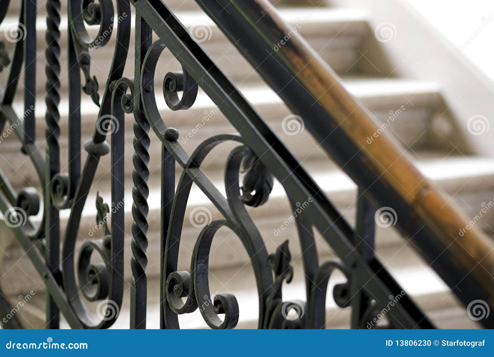 Forged handrail stock photo. Image of massive, iron, metal - 13806230