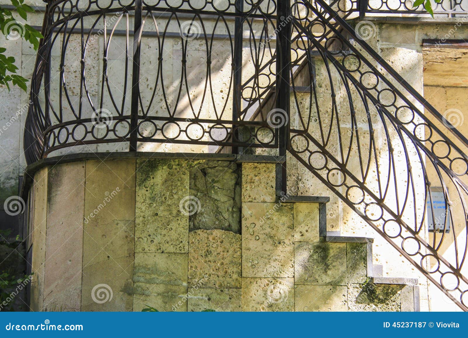 Forged handrail stock image. Image of upstairs, artisan - 45237187
