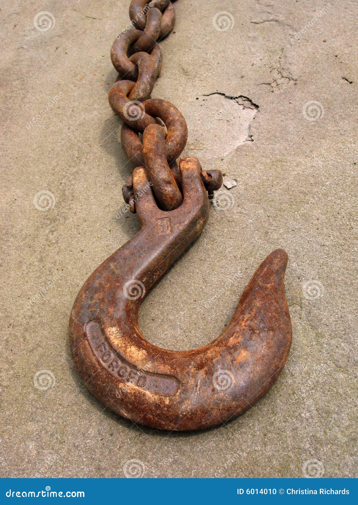 Forged iron hook stock photo. Image of construction, sailing - 6014010