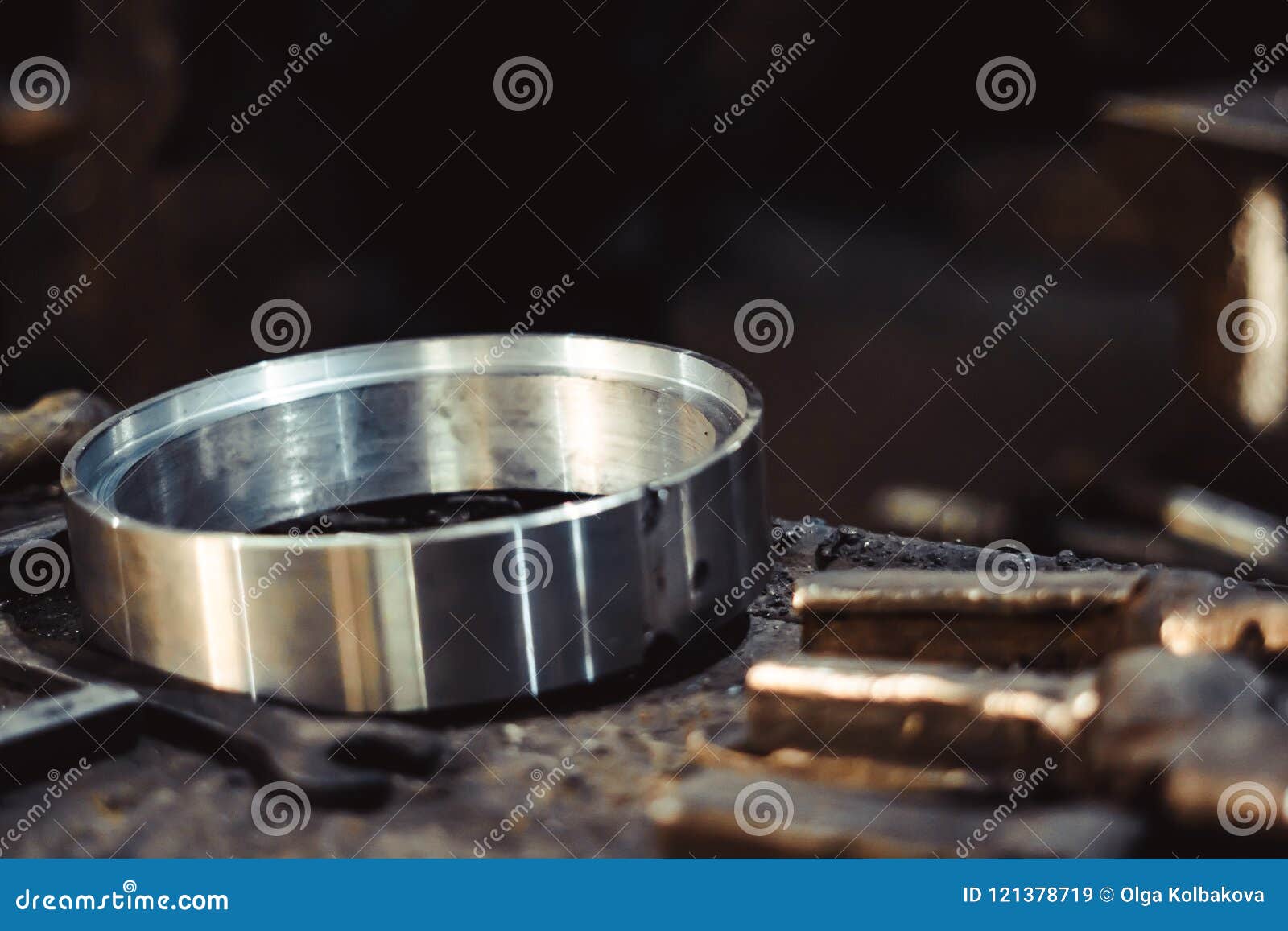 Forged Product at the Forge Stock Image - Image of mold, hardening ...