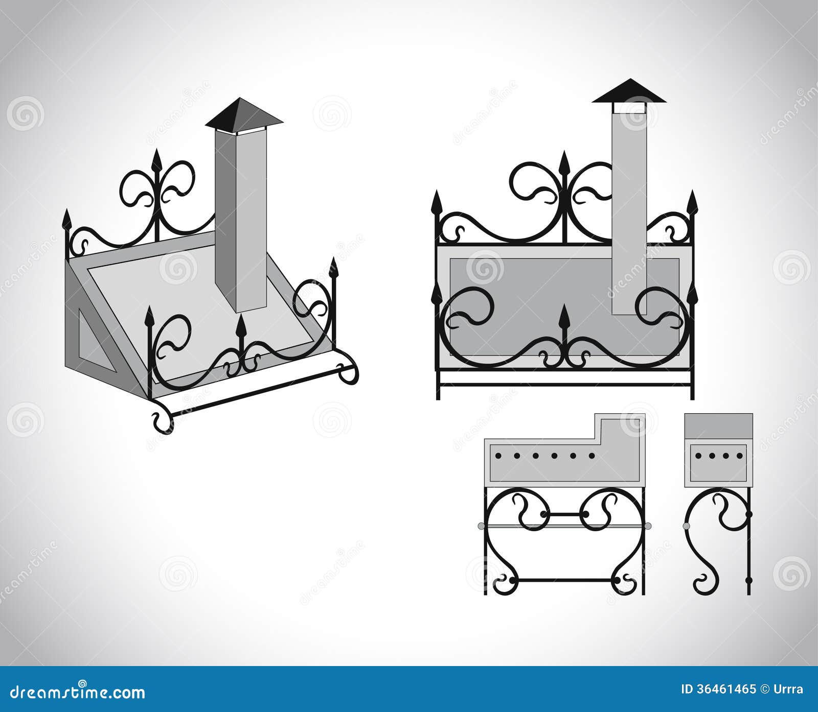 The forged products. stock vector. Illustration of house - 36461465