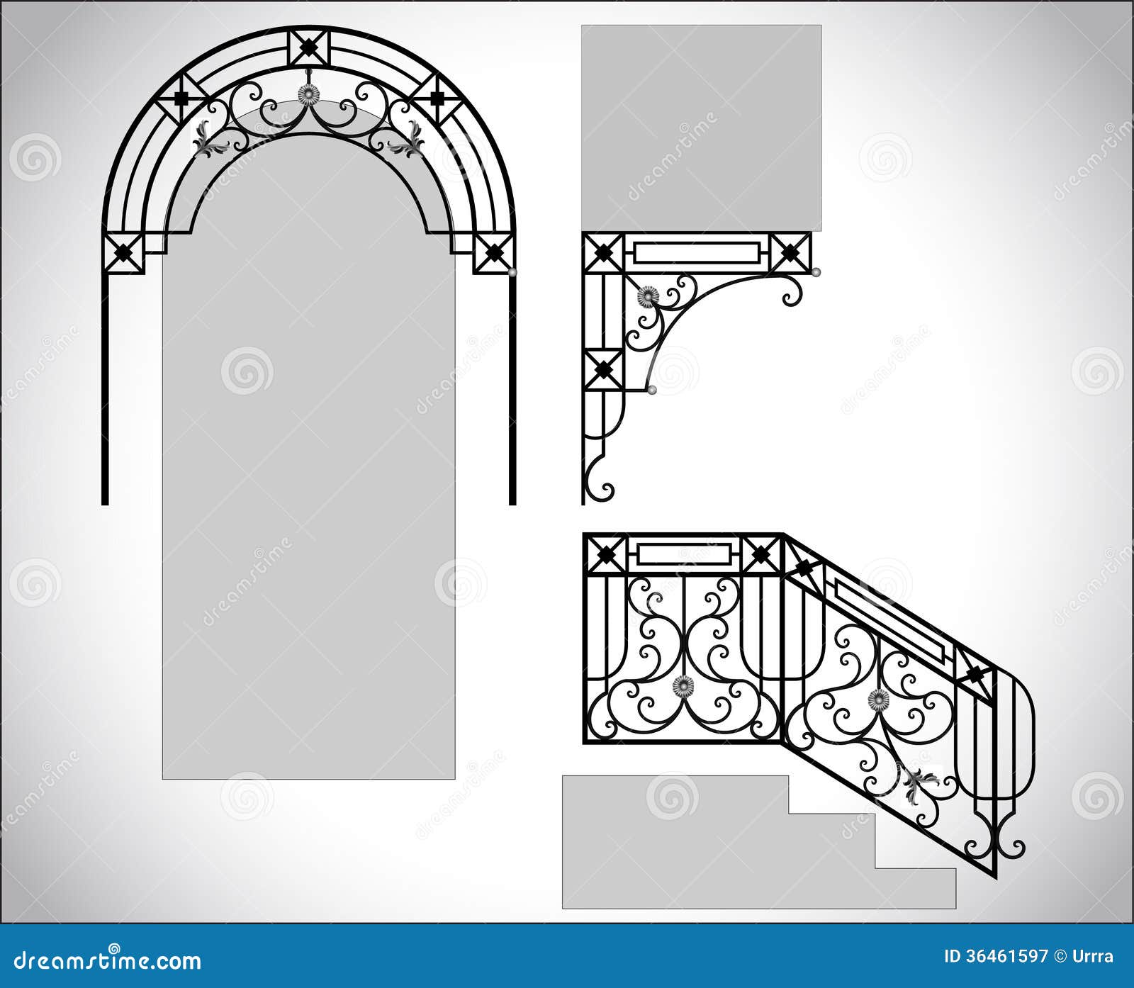 The forged products. stock vector. Illustration of artist - 36461597