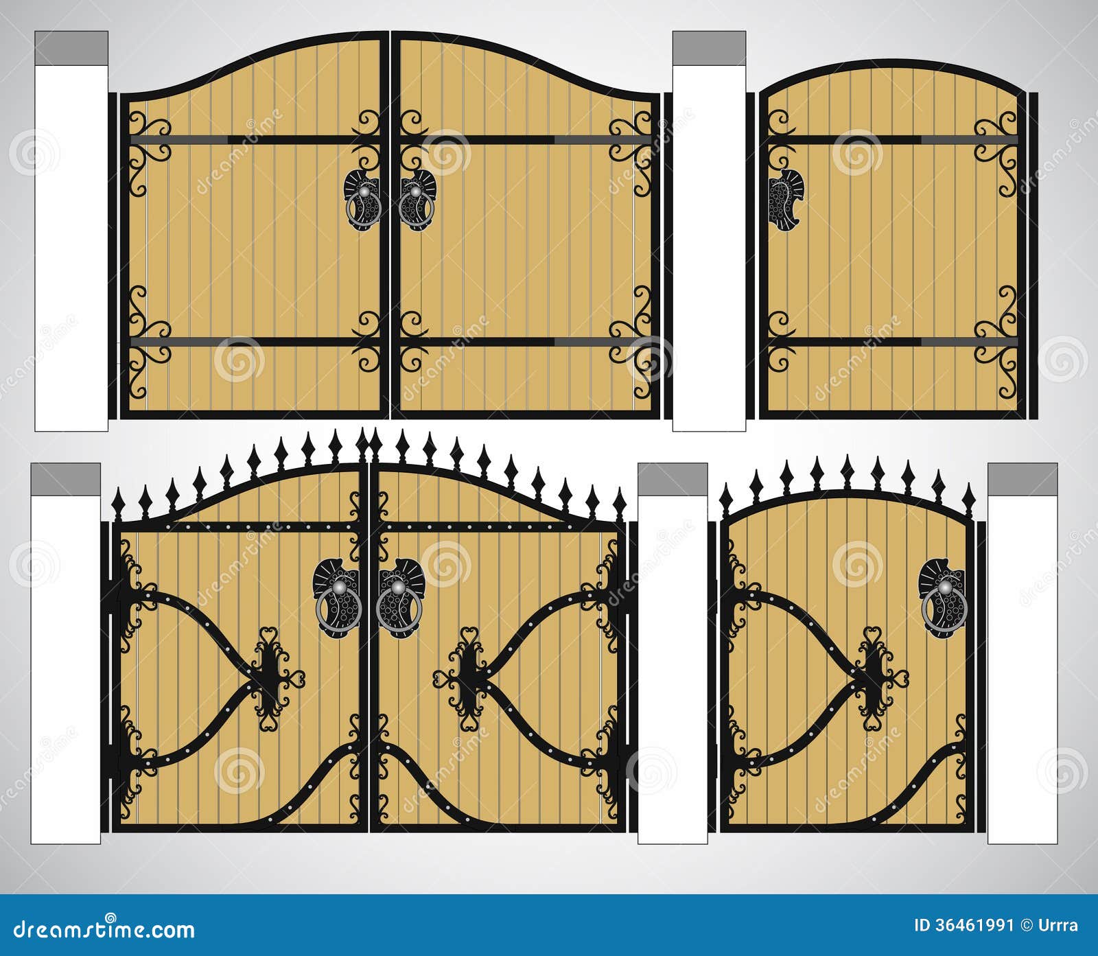 The forged products. stock vector. Illustration of fence - 36461991