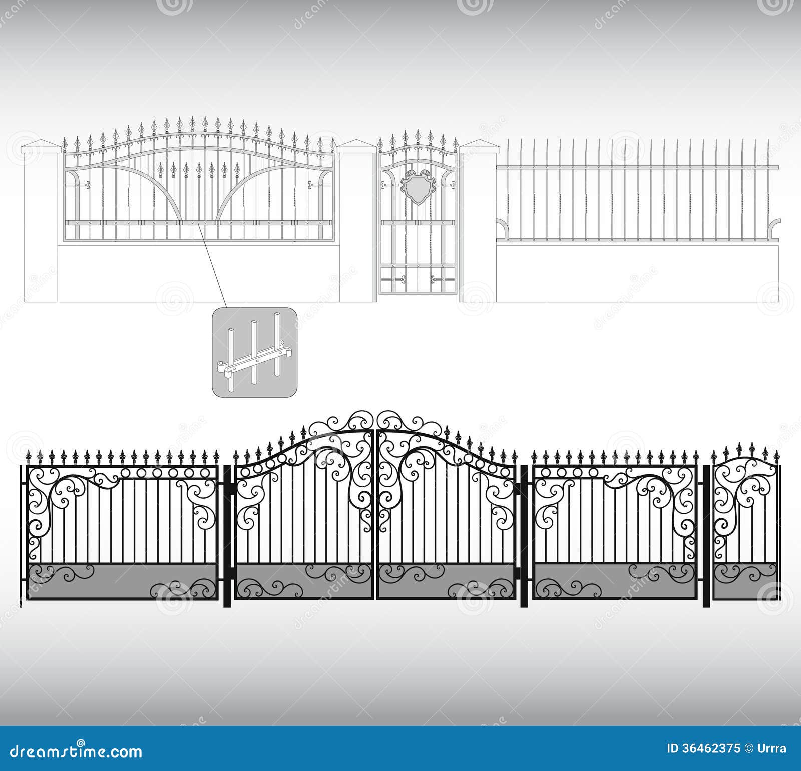 The forged products. stock vector. Illustration of background - 36462375