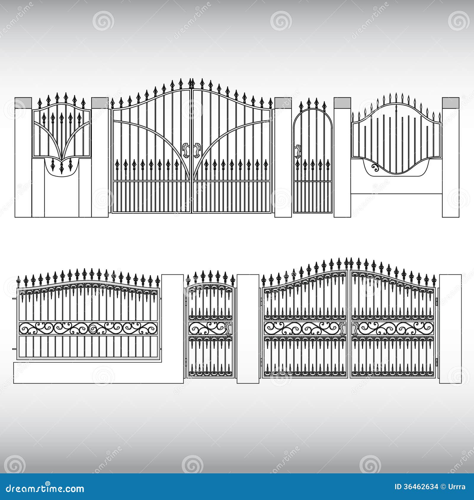 The forged products. stock vector. Illustration of vector - 36462634