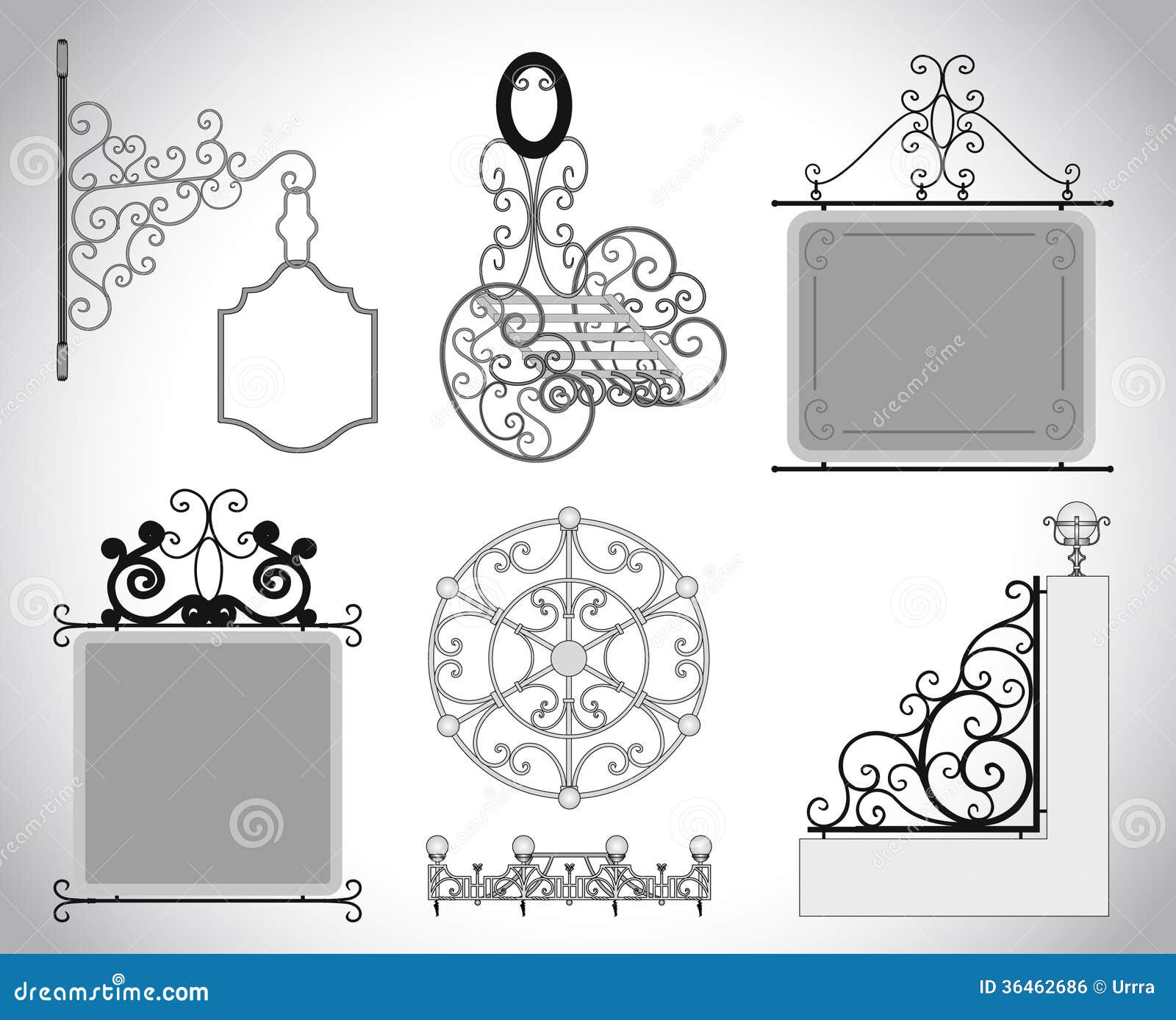 The forged products. stock vector. Illustration of olden - 36462686