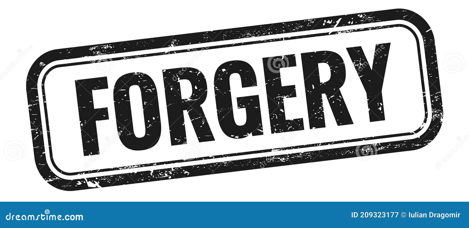 FORGERY Text Written On Red Vintage Stamp Stock Photo | CartoonDealer ...