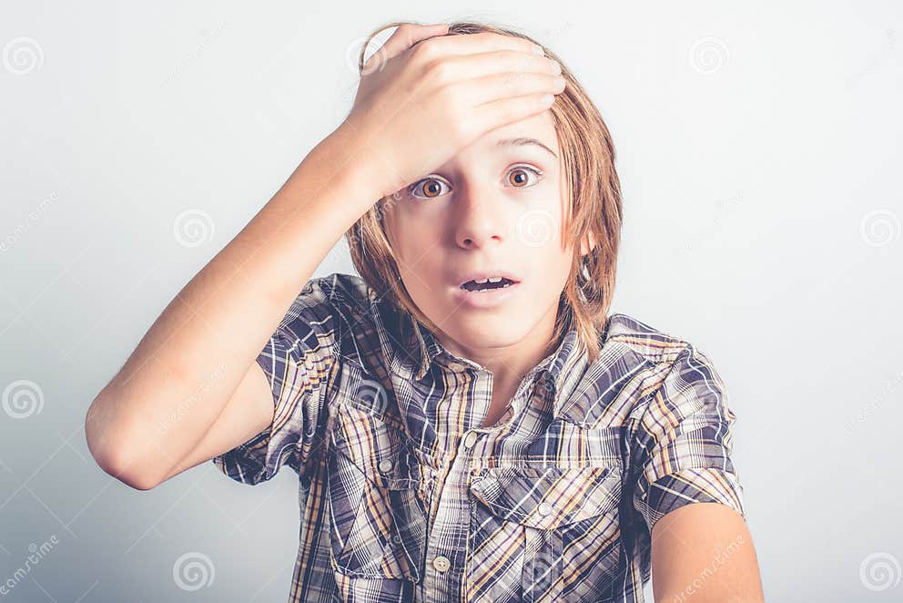 Forget stock image. Image of young, forgetting, think - 47085149