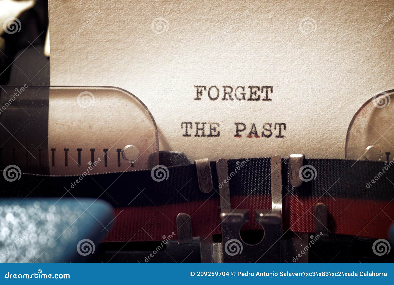 Forget the past stock photo. Image of guide, inspire - 209259704