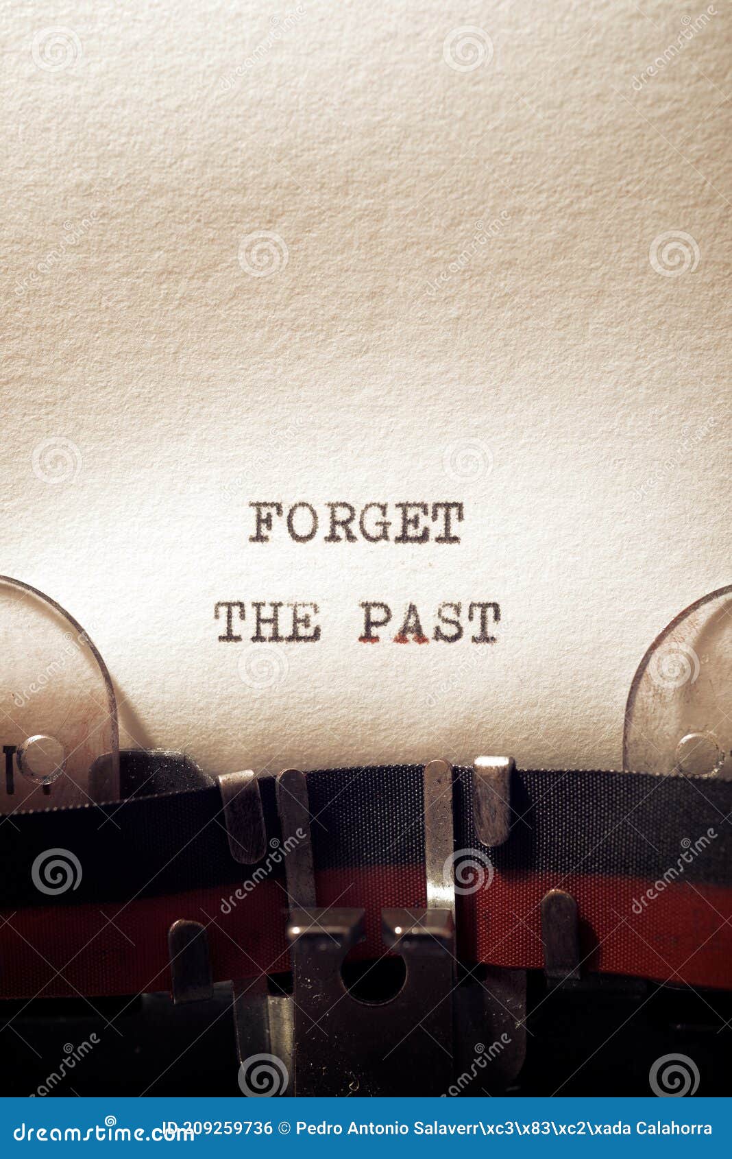 Forget the past stock photo. Image of creativity, information - 209259736