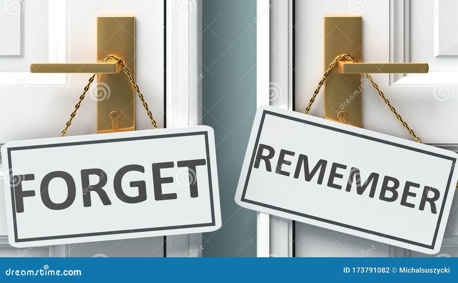 Forget or Remember As a Choice in Life - Pictured As Words Forget ...