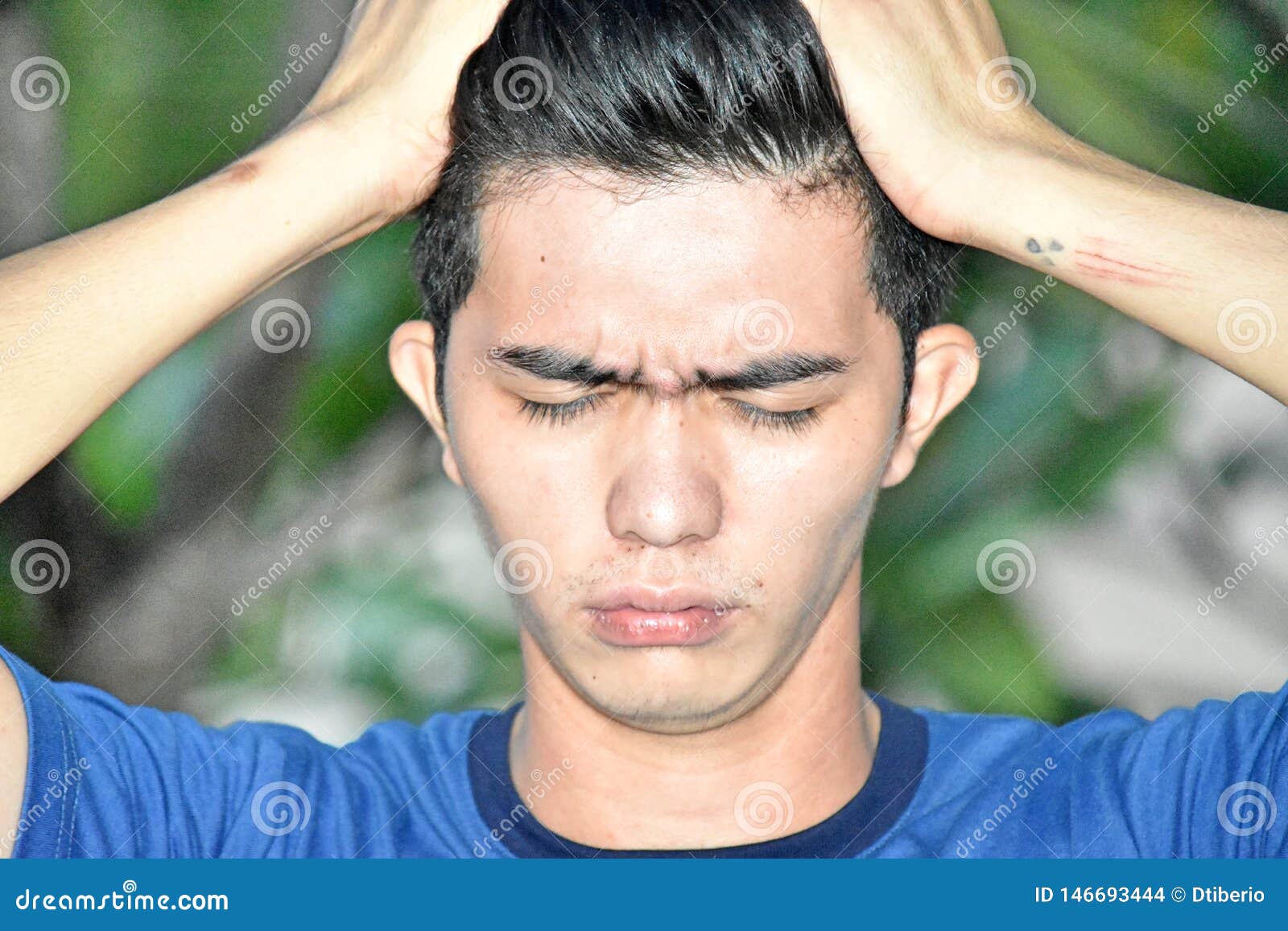 A Forgetful Adult Male stock photo. Image of grown, mature - 146693444