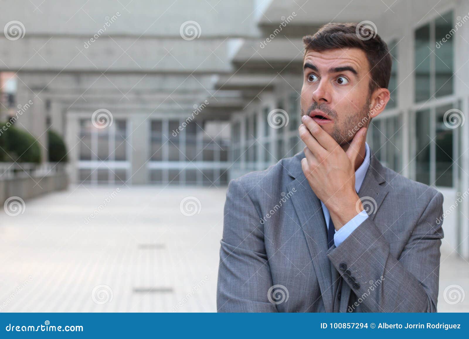Forgetful Businessman Realizing a Mistake Stock Photo - Image of forgot ...
