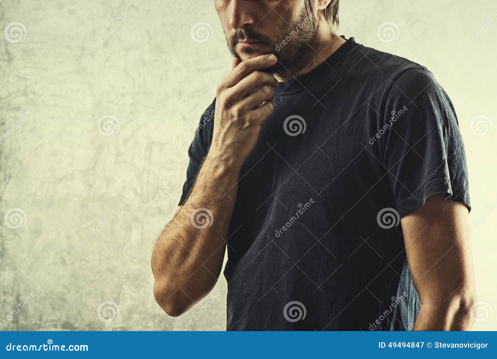 Forgetful Man stock image. Image of deficit, stressed - 49494847