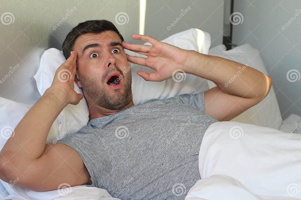 Forgetful Man Remembering Something Important Stock Image - Image of ...