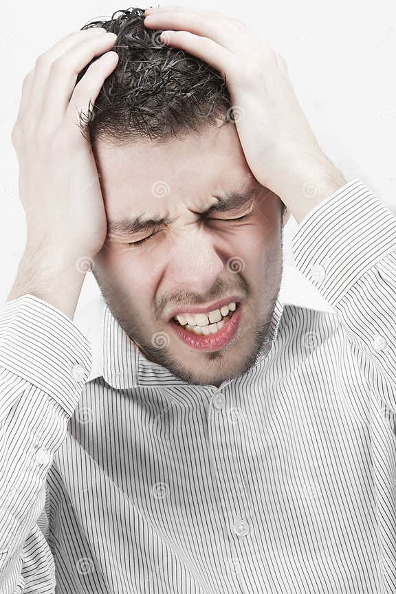 Forgetful office worker stock photo. Image of work, businessman - 26153870