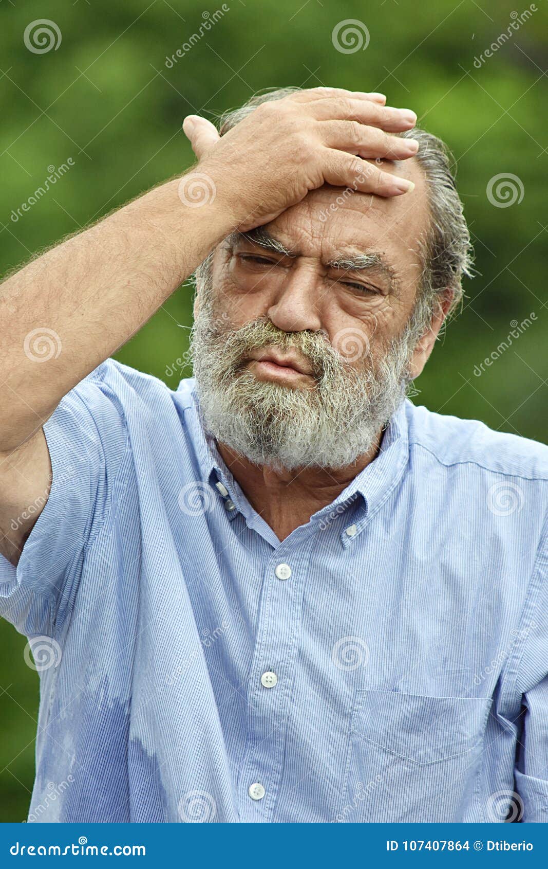 Forgetful Senior Grandpa stock photo. Image of elderly - 107407864