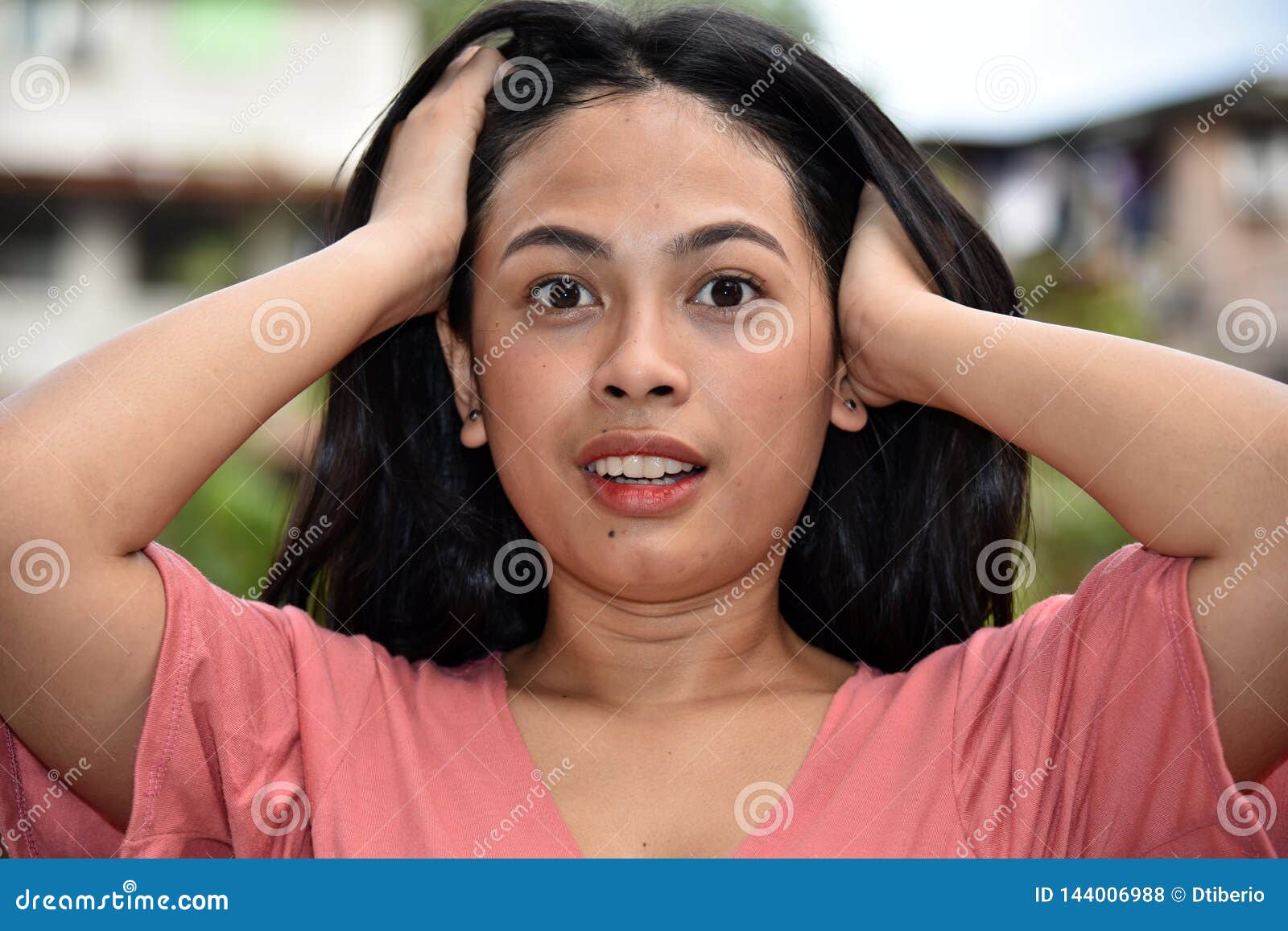 Forgetful Youthful Diverse Person Stock Photo - Image of diversity ...